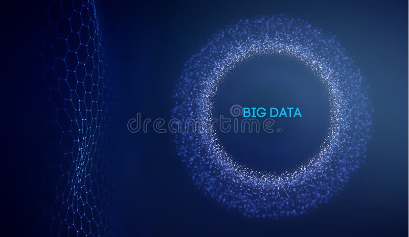 Big Data Technology Background Binary Code Algorithms Deep Learning Virtual Reality Analysis