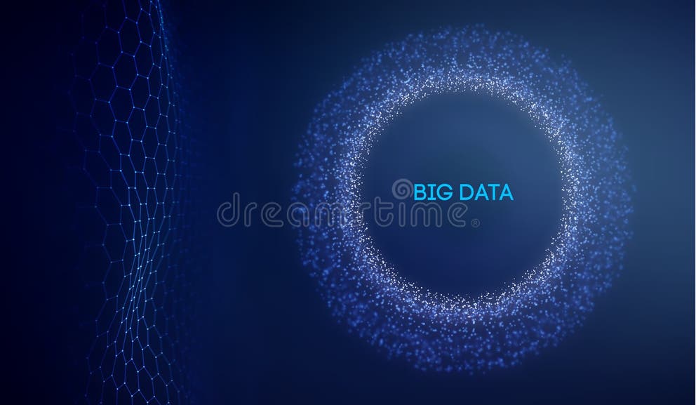 Big Data Technology Background Binary Code Algorithms Deep Learning