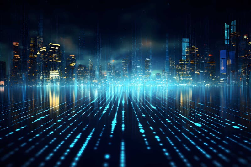 Big Data Technology Background of Information Concept, Generated AI ...