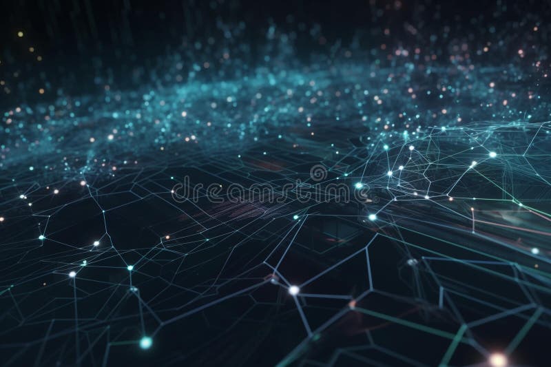 Big Data Technology Background with Internet Network Visualization, AI ...