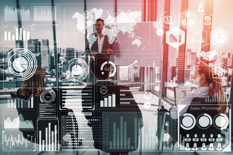 Big Data Technology for Business Finance Concept. Uds Stock Image ...