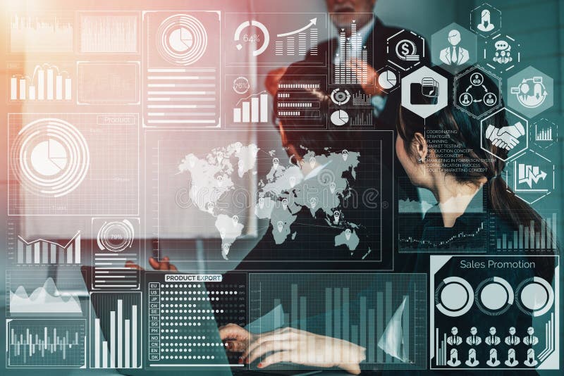 Big Data Technology for Business Finance Concept. Uds Stock Image ...