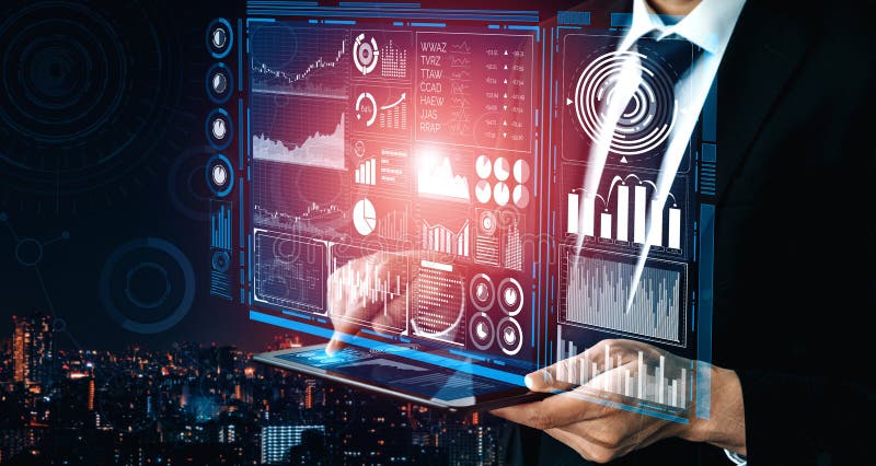 Big Data Technology for Business Finance Concept. Uds Stock Image ...