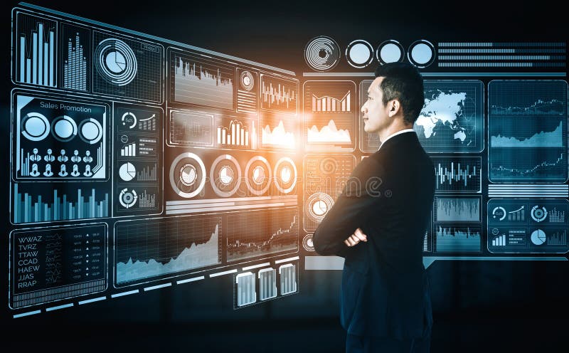 Big Data Technology for Business Finance Concept. Uds Stock Photo ...