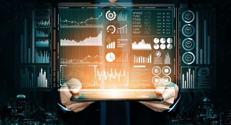 Big Data Technology for Business Finance Concept. Uds Stock Photo ...