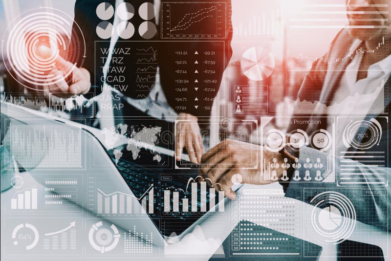 Big Data Technology for Business Finance Concept. Uds Stock Photo ...