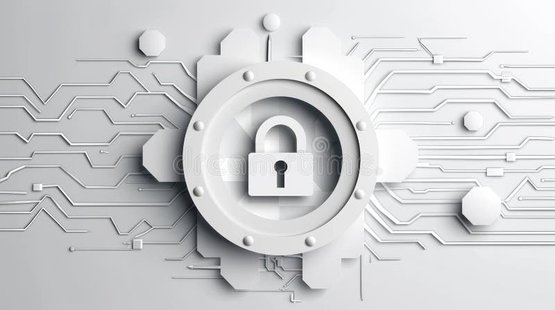 Big Data Technology and Cyber Security Concept with Paper Art Style ...