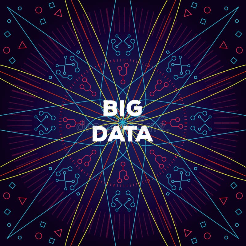 Big data technology stock vector. Illustration of data - 108828862