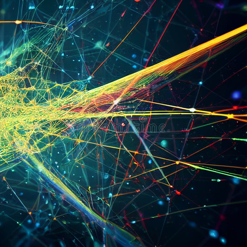 Abstract Technology Big Data Background Big Data Ai Generated Technology Network Connection