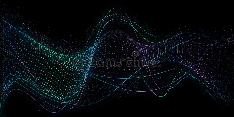 Big Data, Technology, Science, Music, Outer Space. Abstract Background ...