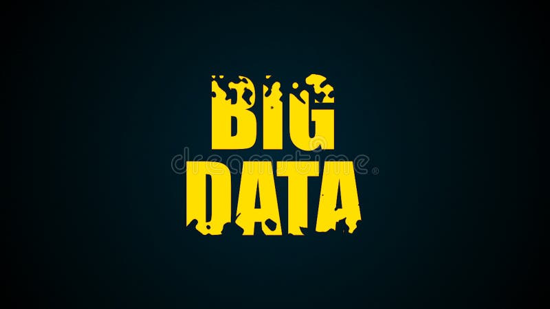 DATA Text Made of Pixels on the Screen, 3D Animation Stock Footage ...