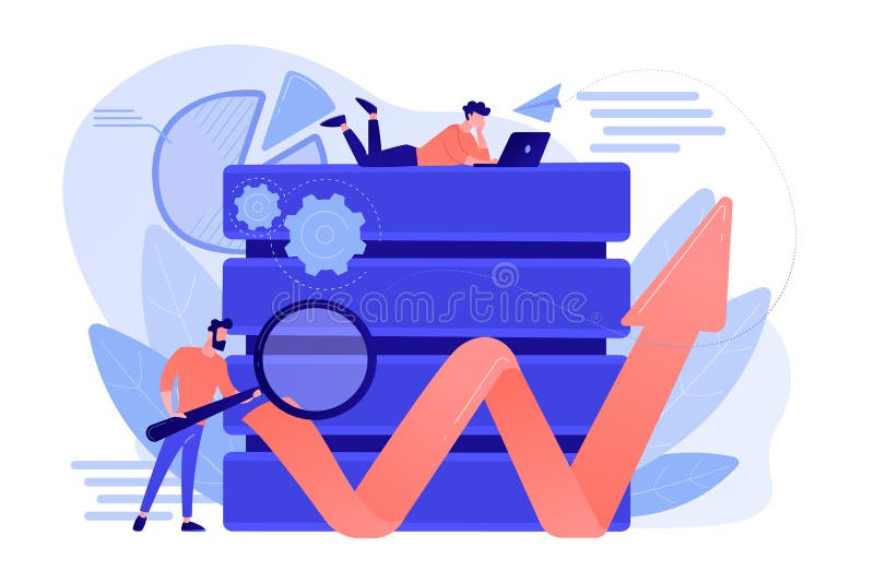 Big Data Tools Concept Vector Illustration Stock Vector - Illustration ...