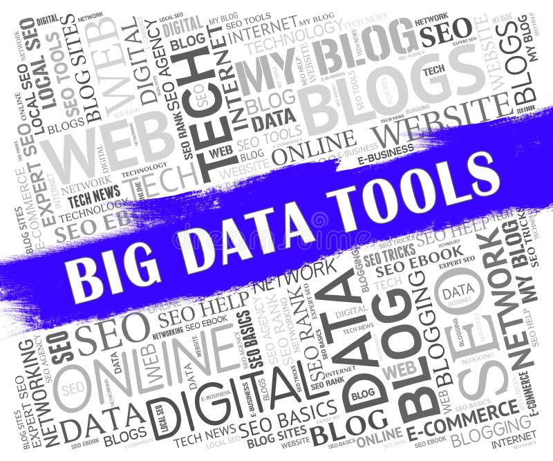 Big Data Tools Digital Toolbox 2d Illustration Stock Illustration ...