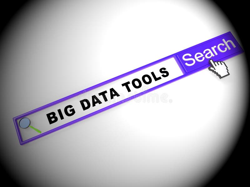 Big Data Tools Digital Toolbox 2d Illustration Stock Illustration ...
