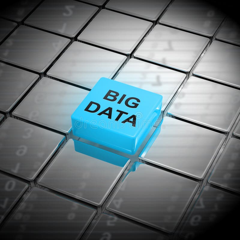 Big Data Tools Digital Toolbox 3d Rendering Stock Illustration ...