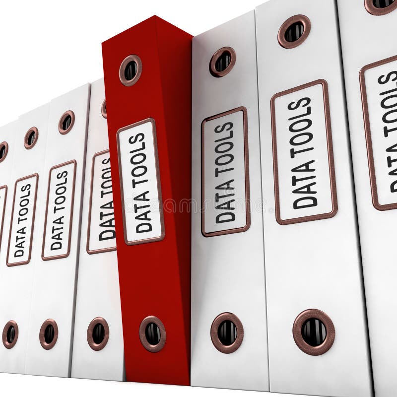 Big Data Tools Digital Toolbox 3d Rendering Stock Illustration ...