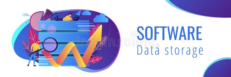 Big Data Tools Header Banner. Stock Vector - Illustration of protection ...
