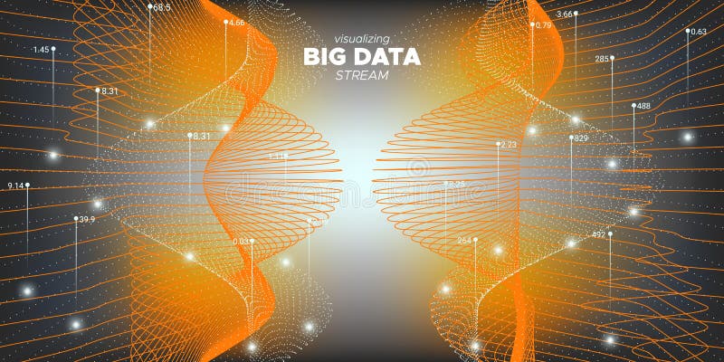 Big Data Trade. Technology Visualization Stock Vector - Illustration of ...
