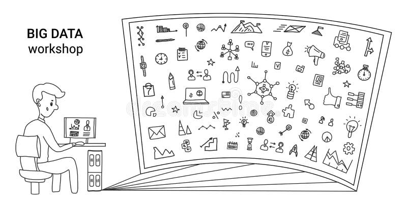 Big Data Doodle Stock Illustrations – 584 Big Data Doodle Stock ...