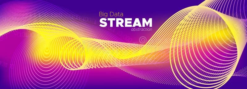 Big Data Vector Farbige Matrix-Visualisierung Vektor Abbildung ...