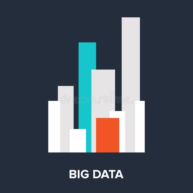 Big Data Vector Illustration Concept Stock Illustration - Illustration ...
