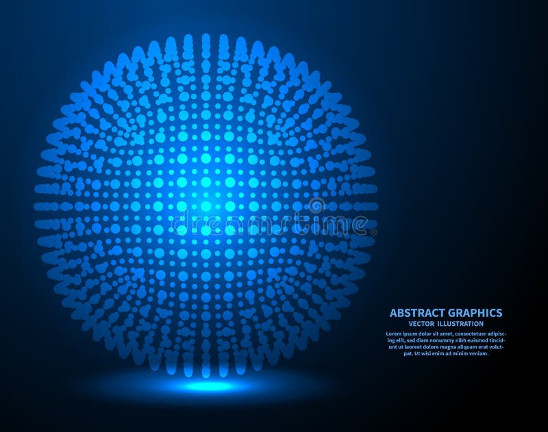 Big Data, Vector Illustration. Network Connections with Points and ...