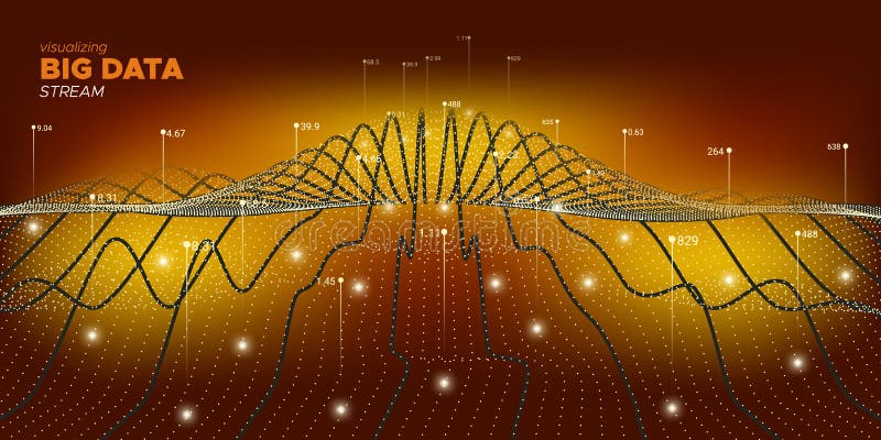 Big Data Vector. Technology Visualization Stock Vector - Illustration ...