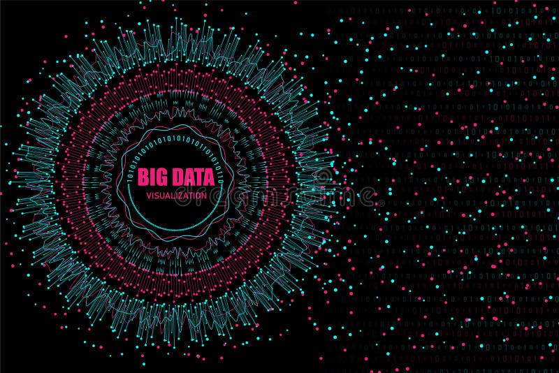 Big Data Visualization Abstract Background. Stock Vector - Illustration of analytics ...