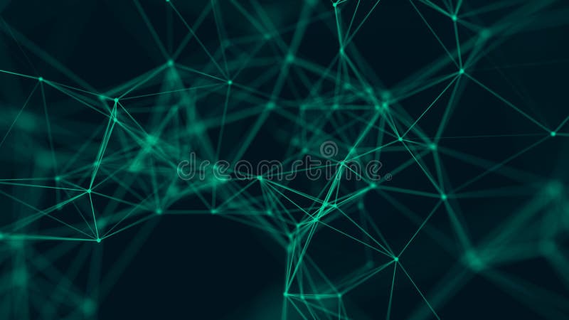 Big Data Visualization Abstract Background With Connecting Dots And