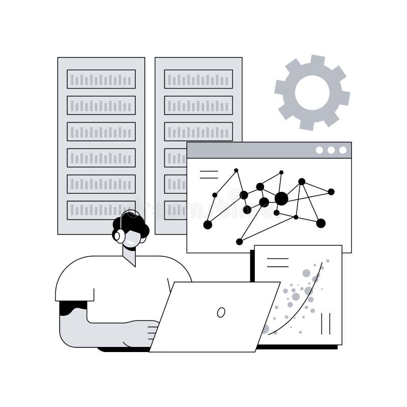 Big Data Visualization Abstract Concept Vector Illustration Stock