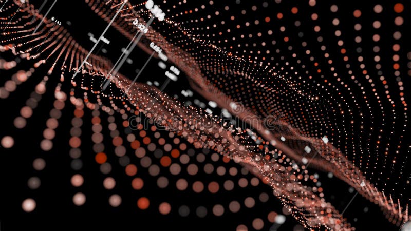 Big Data Visualization Abstract Structure Stock Illustration