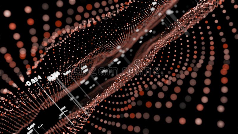 Big Data Visualization Abstract Structure Stock Illustration Illustration Of Design Grid