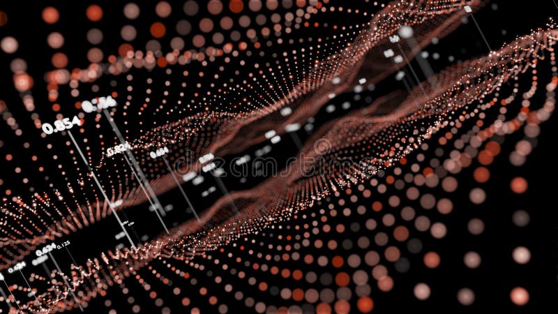 Big Data Visualization Abstract Structure Stock Illustration