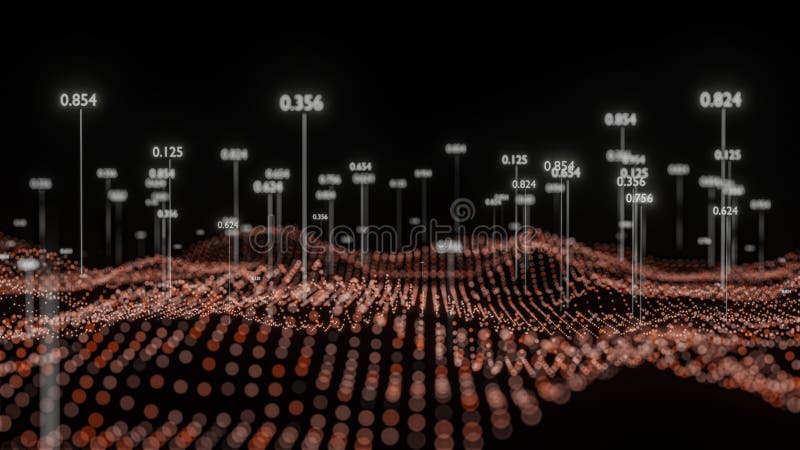 Big Data Visualization. Abstract Structure Stock Illustration ...