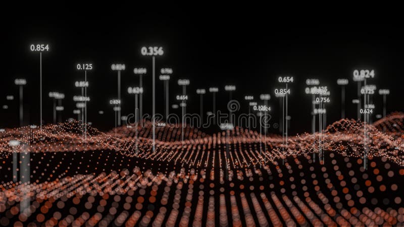 Big Data Visualization Abstract Structure Stock Illustration