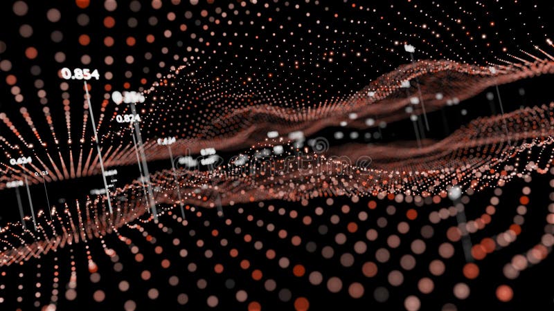 Big Data Visualization. Abstract Structure Stock Illustration ...