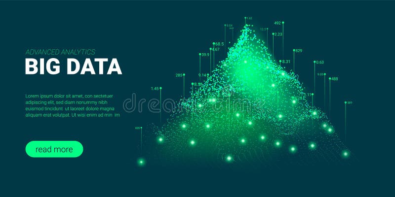 Big Data Visualization and Analysis. Stock Vector - Illustration of ...