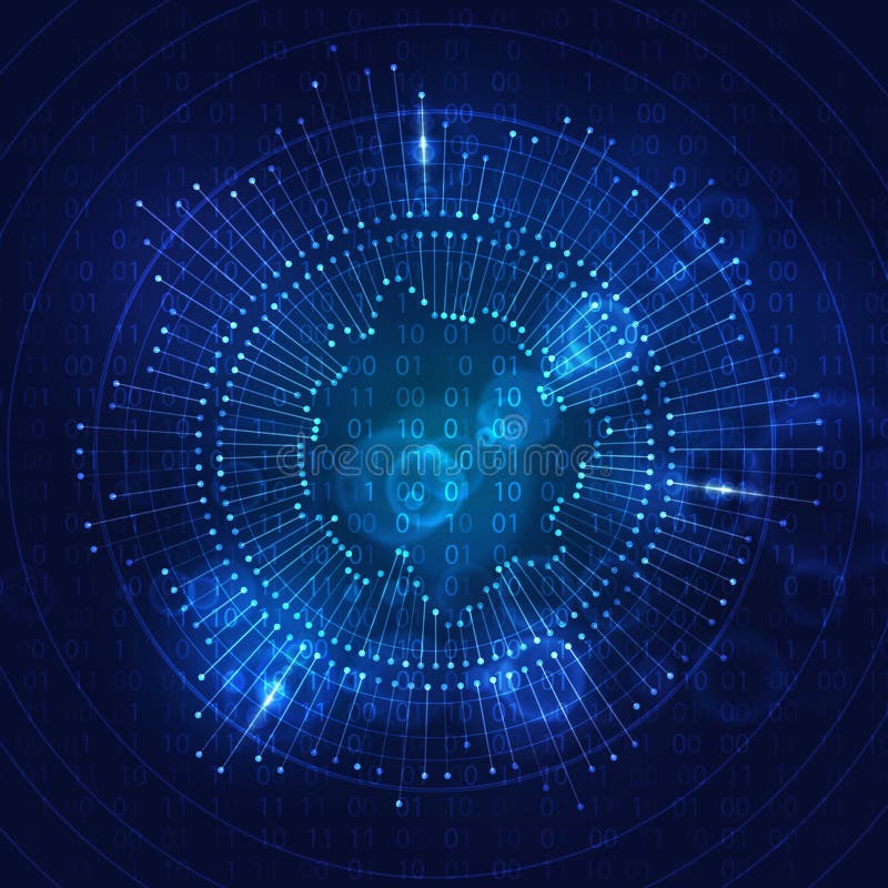 Big Data Visual Information Background Stock Vector - Illustration of ...