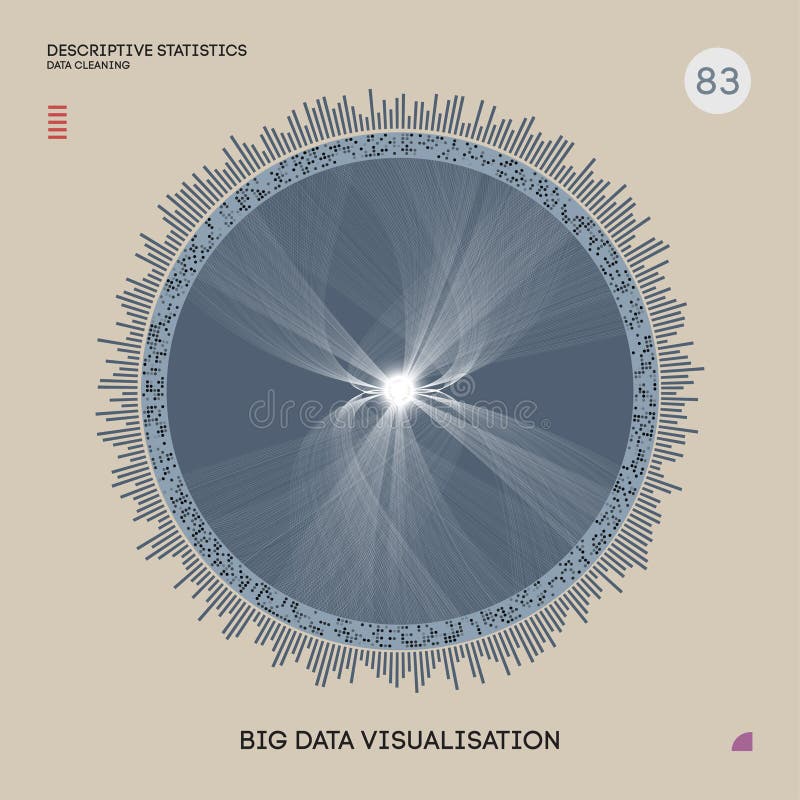 Big Data Visualization. Background 3d Illustration . Cyber Background ...