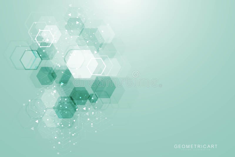 Big Data Visualization Background Modern Futuristic Virtual Abstract Background Stock Vector