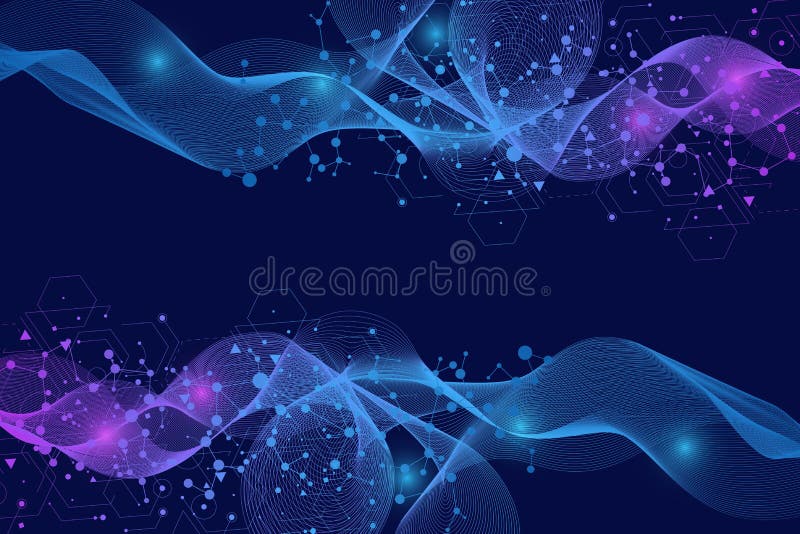 Big Data Visualization Background. Modern Futuristic Virtual Abstract ...