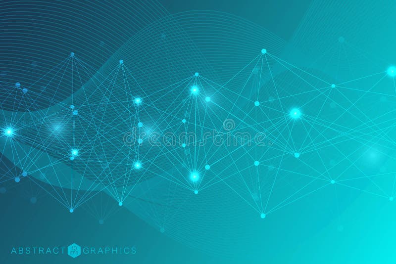 Big Data Visualization Background. Modern Futuristic Virtual Abstract ...