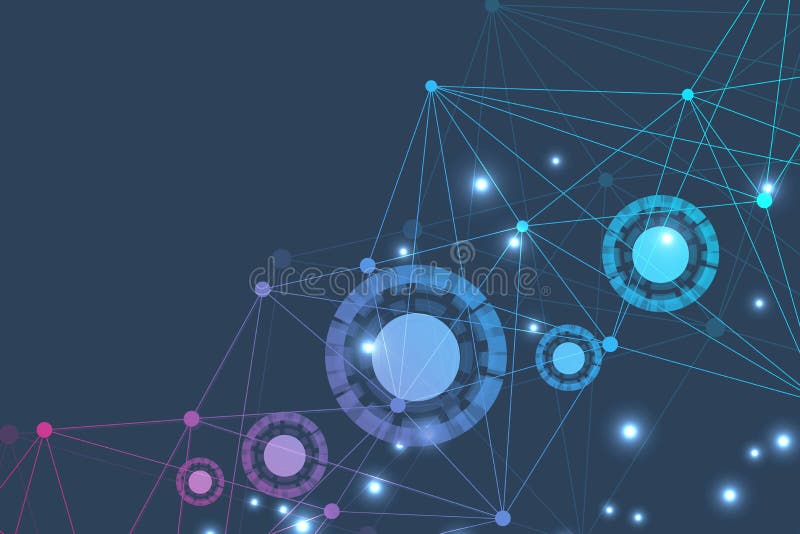 Big Data Visualization Background. Modern Futuristic Virtual Abstract ...