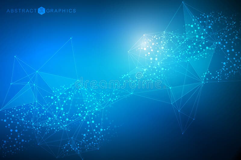 Big Data Visualization Background. Modern Futuristic Virtual Abstract ...