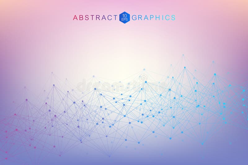 Big Data Visualization Background. Modern Futuristic Virtual Abstract ...
