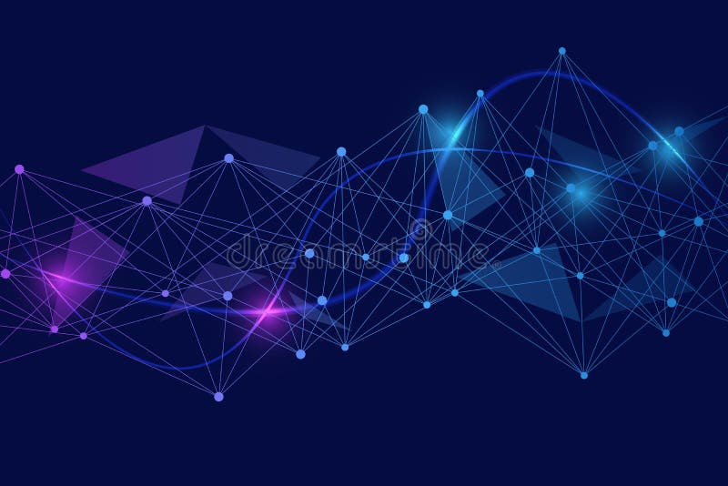 Big Data Visualization Background. Modern Futuristic Virtual Abstract ...