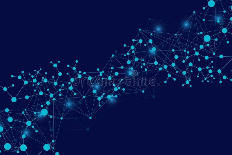 Big Data Visualization Background. Modern Futuristic Virtual Abstract ...