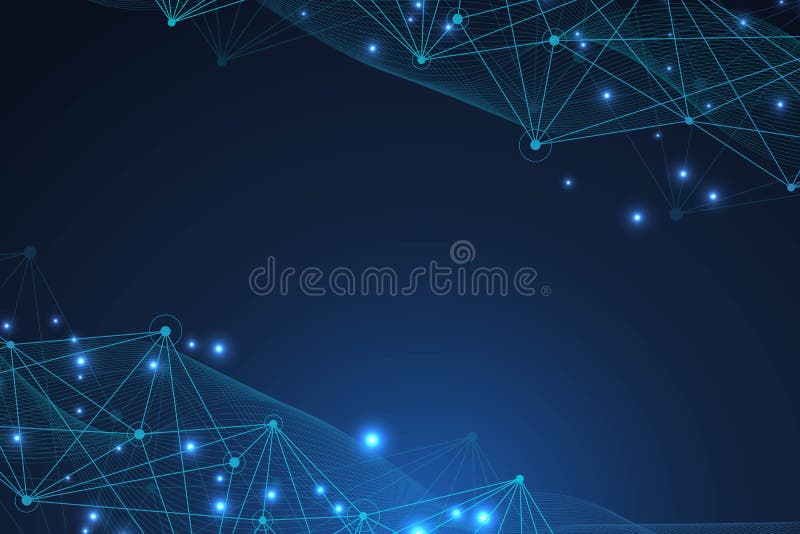Big Data Visualization Background. Modern Futuristic Virtual Abstract ...
