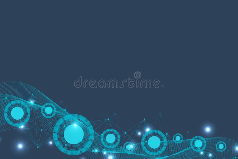 Big Data Visualization Background. Modern Futuristic Virtual Abstract ...