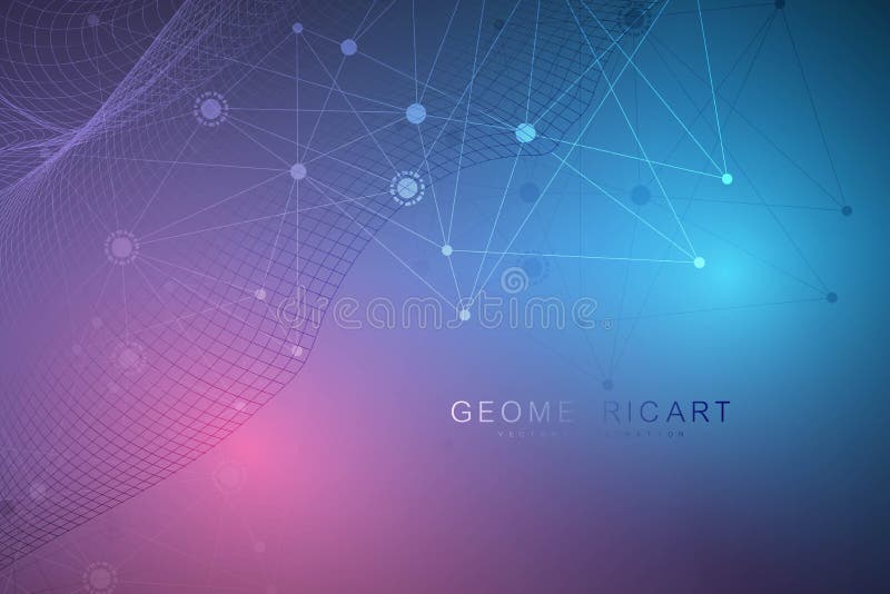 Big Data Visualization Background. Modern Futuristic Virtual Abstract ...